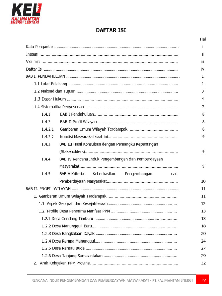 3 - Daftar Isi | PDF