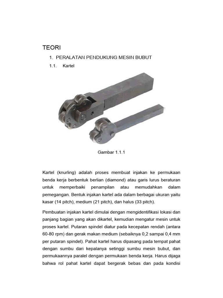 Laporan Bubut | PDF | Teknologi & Rekayasa