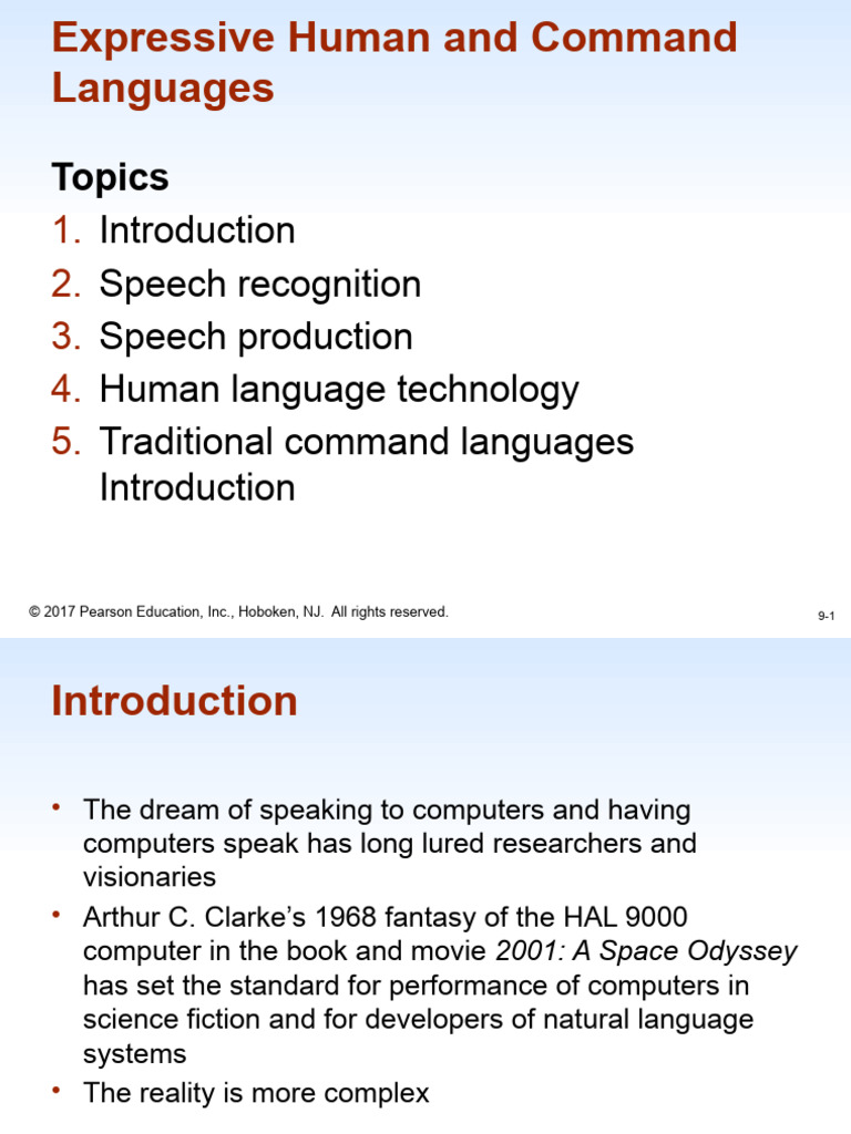 Expressive Command Language Overview | PDF | Speech Recognition ...