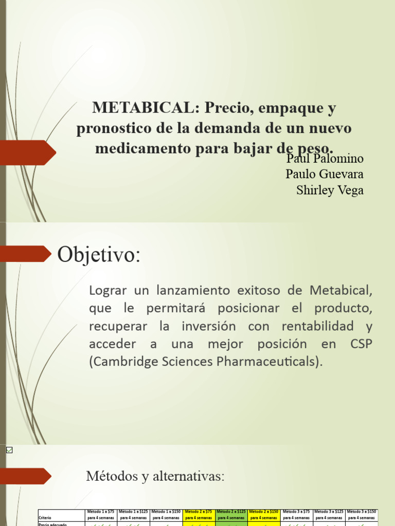 Presentacion Metabical | PDF | Negocios
