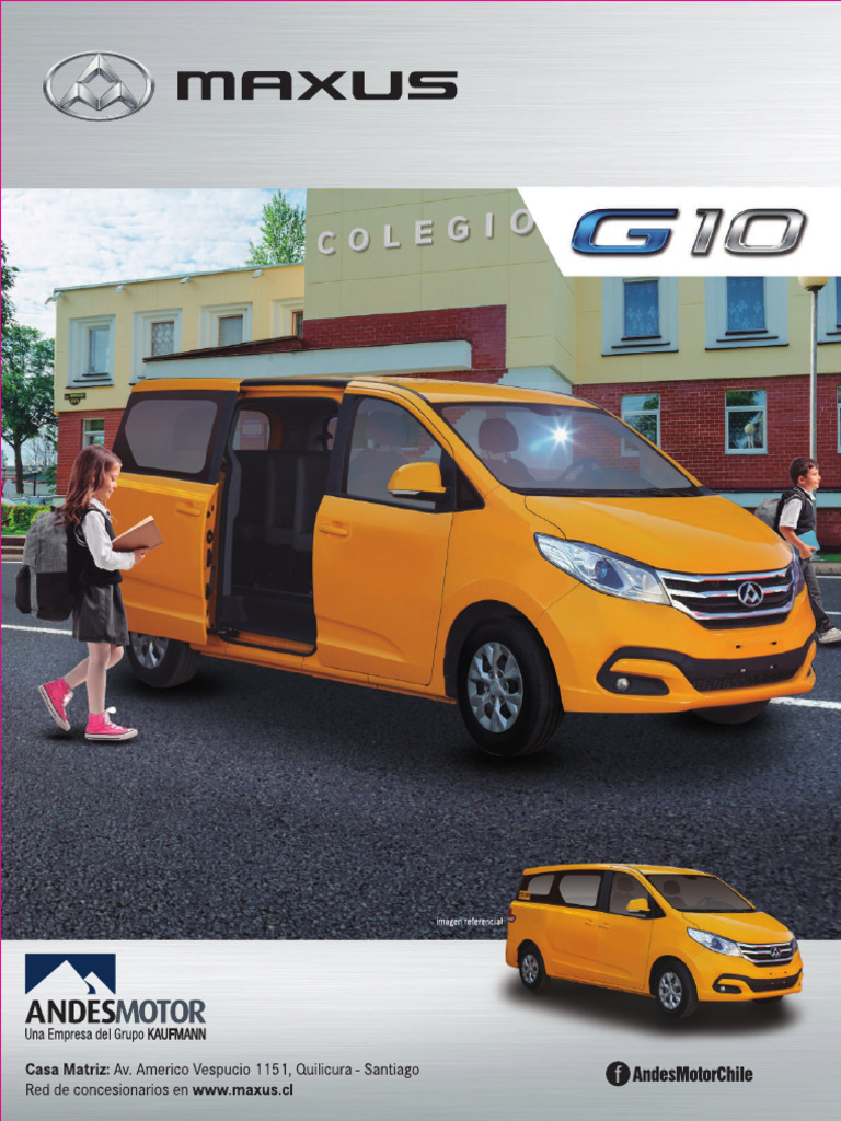 Ficha MAXUS G10 ESCOLAR | PDF