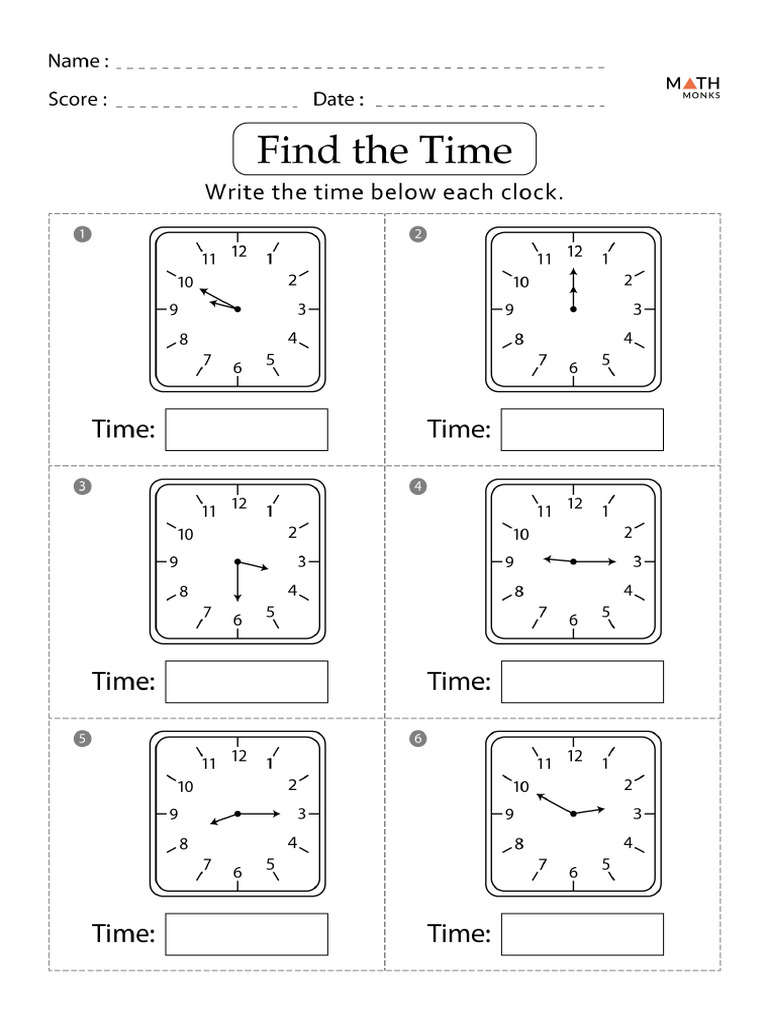 2nd Grade Time Worksheets | PDF