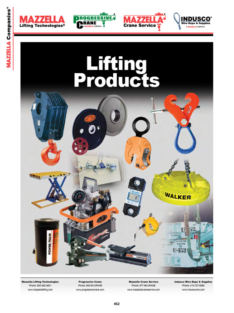 OHS - LIFTING - Lifting Products | PDF | Crane (Machine) | Manufactured Goods