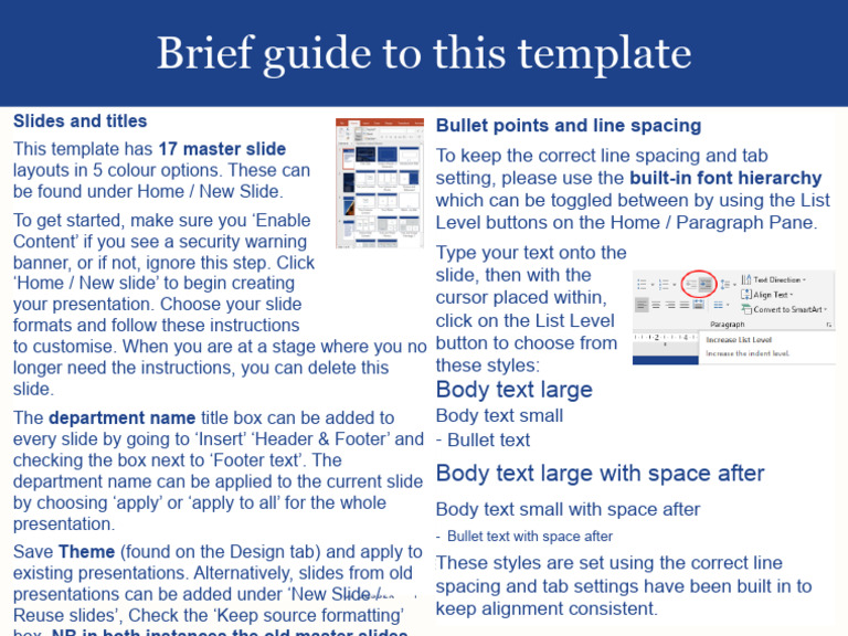 UoS BS PowerPoint Template v4 - Standard | PDF