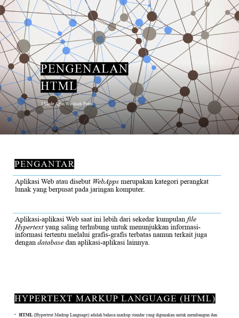 Pengenalan HTML | PDF