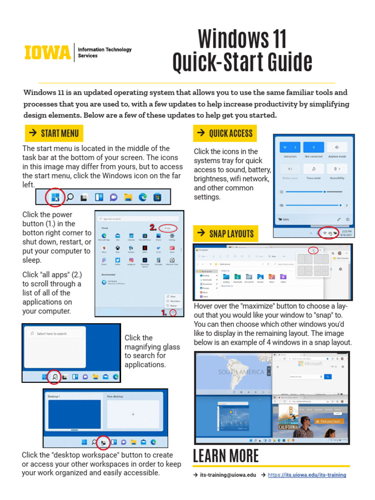 Windows 11 Quick Start Guide | PDF Windows 11 Quick Start Guide | PDF