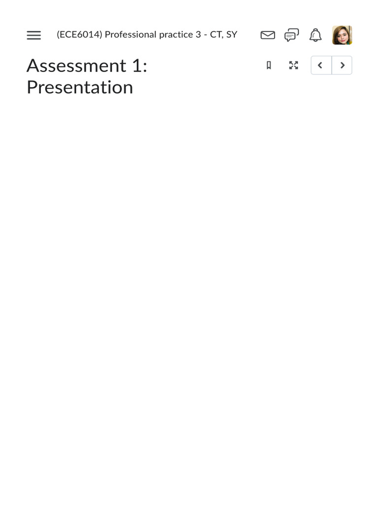 Assessment 1 - Presentation - (ECE6014) Professional Practice 3 - CT ...