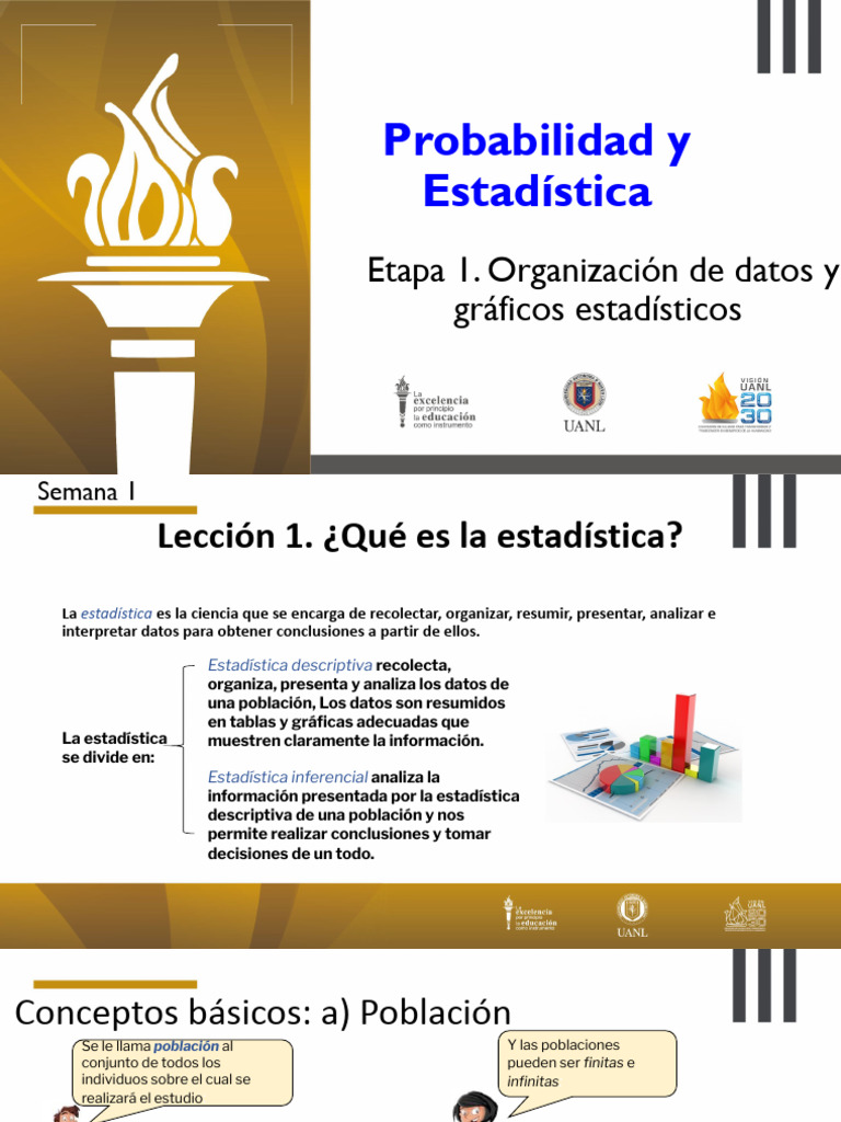 Presentación-PyE-Etapa 1 | PDF | Nivel de medida | Estadísticas