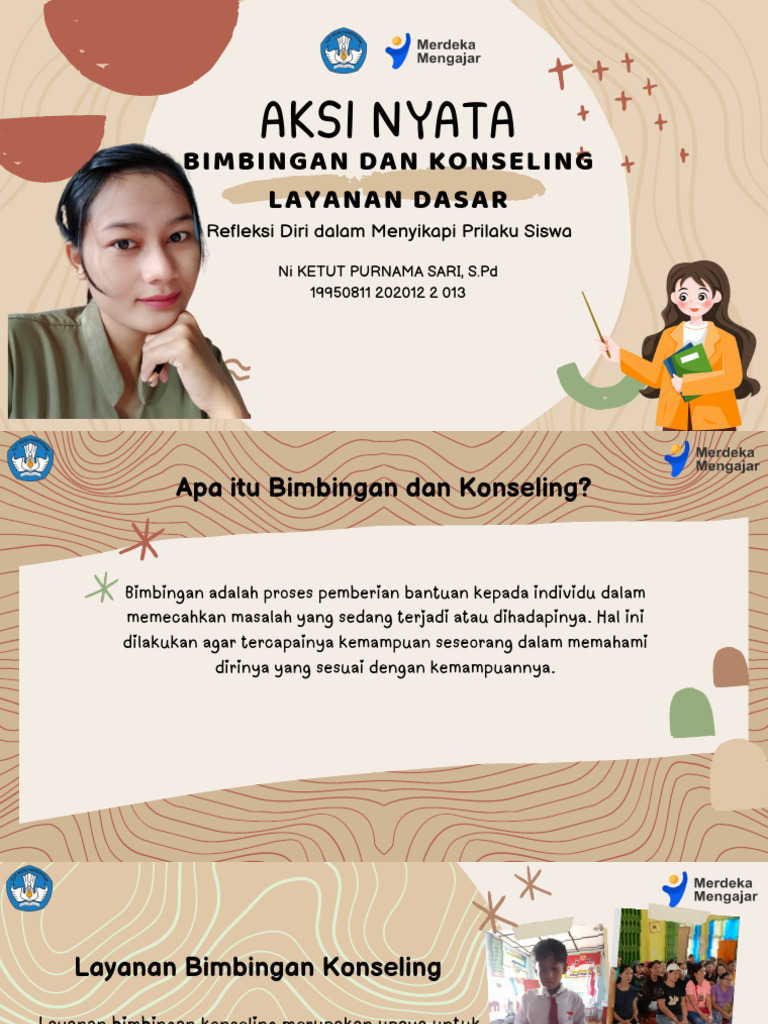 Aksi Nyata Bimbingan Dan Konseling Layanan Dasar PDF | PDF