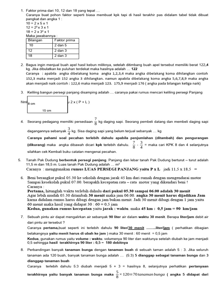 Salin1-PRA PPAS - MATEMATIKA - 2024 | PDF