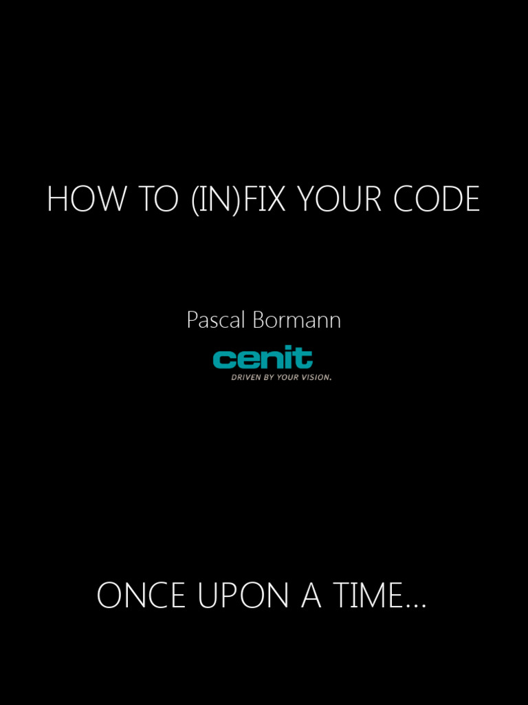 How to infix your code - Pascal Bormann - CppCon 2015 | PDF | Boolean ... How to infix your code - Pascal Bormann - CppCon 2015 | PDF | Boolean ...