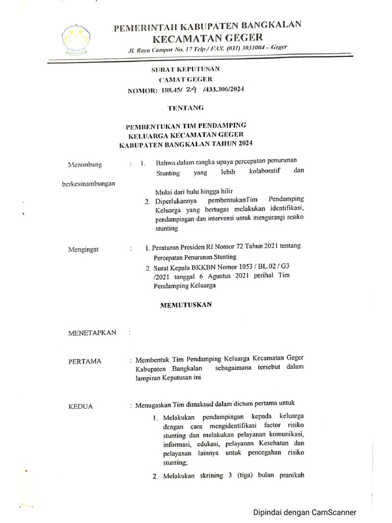 SK TPK Geger 2024 | PDF