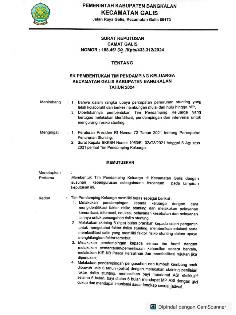 SK TPK Galis 2024 | PDF