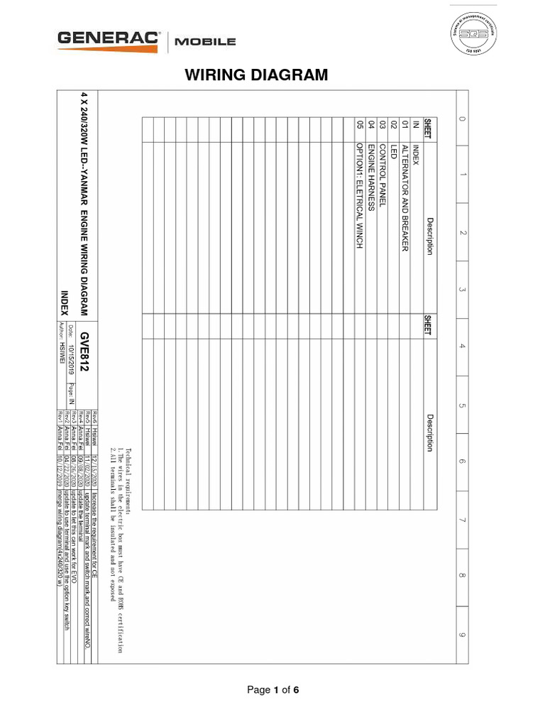 Wiring Diagram Generac Vt8 Led Y2 Rev02 | PDF | Wellness