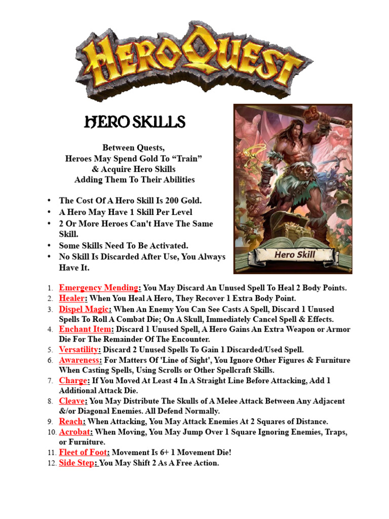 Hero Skills | PDF