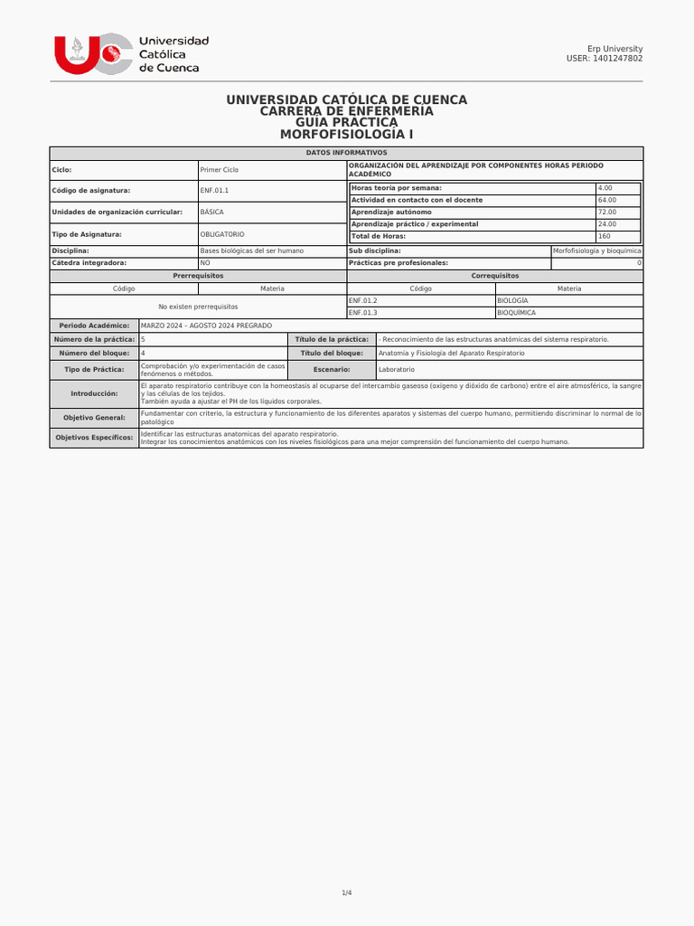 Guia Practica | PDF | Pulmón | Laringe