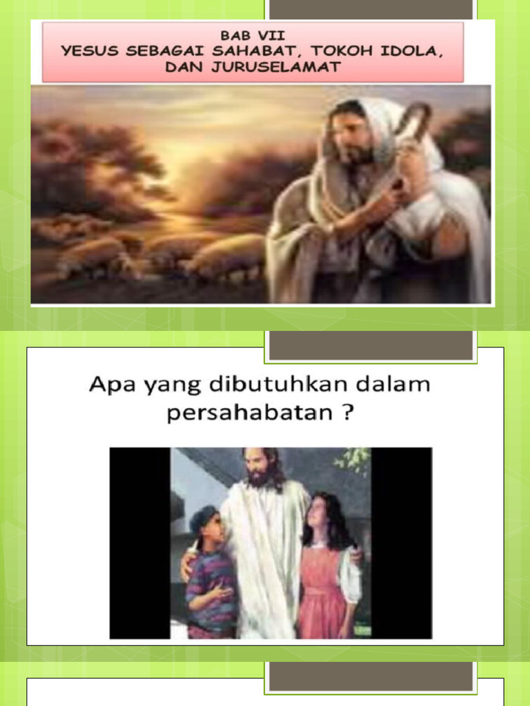 Yesus Tokoh Idola Dan Sahabat Sejati | PDF