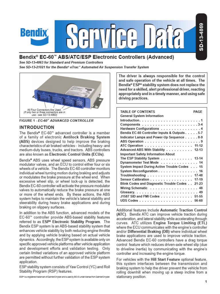 Bendix® EC 80™ ABS/ATC Electronic Controllers | PDF | Anti Lock Braking ...
