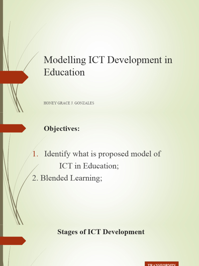 Modelling ICT Development in Education | PDF | Educational Technology ...