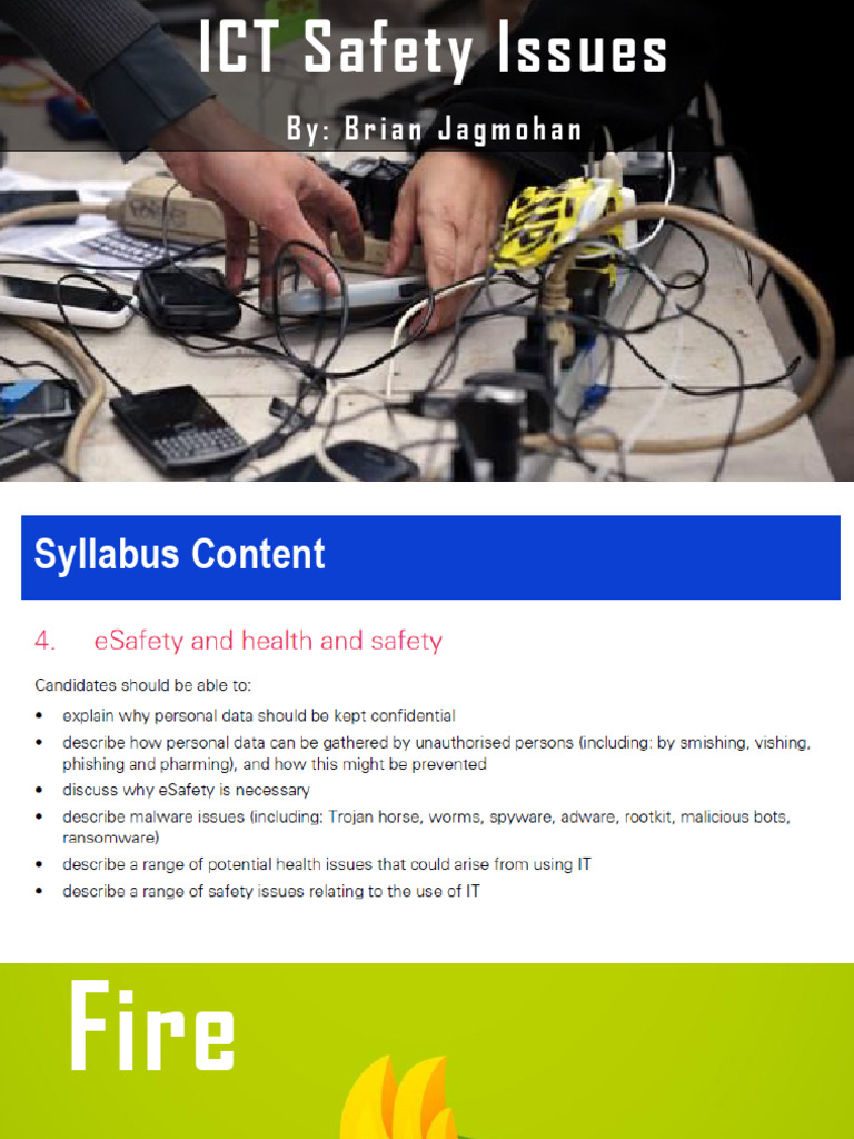 ICT Safety Issues | PDF | Home & Garden | Computers