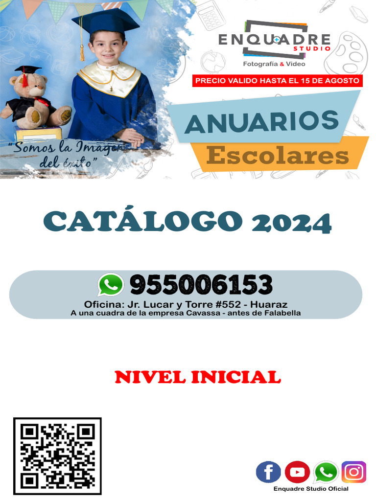 Anuarios Escolar Inicial 2024 - Set. | PDF