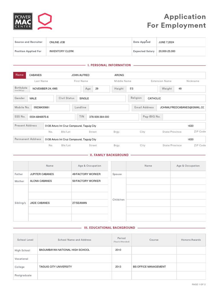 Application Form Fillable.. | PDF | Business | Justice