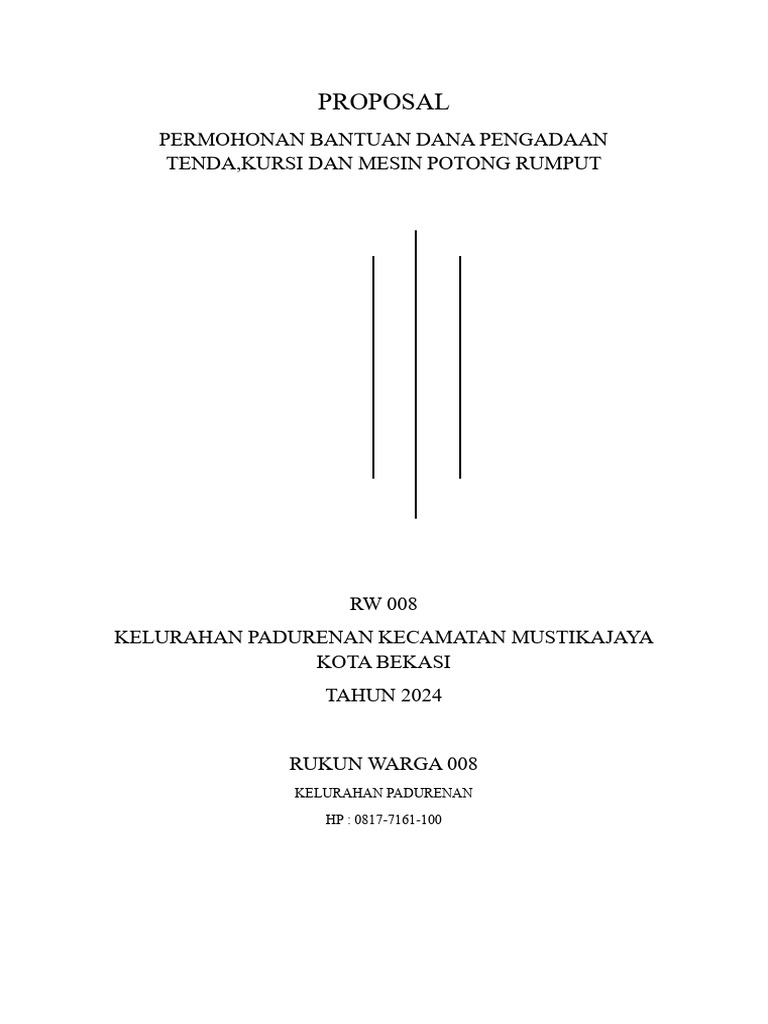 Proposal Pengadaan Barang | PDF