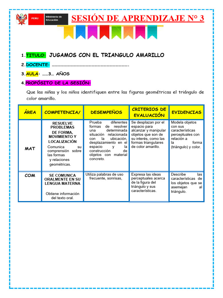 Aprendizaje del Triángulo Amarillo | PDF | Aprendizaje | Evaluación