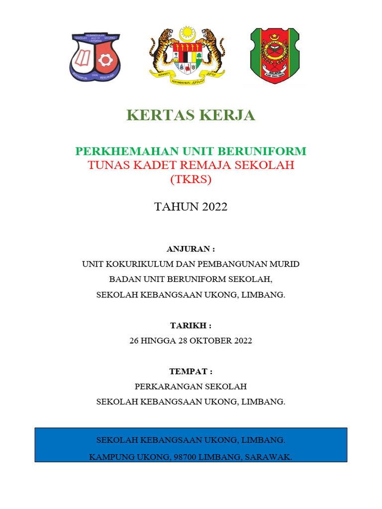 Kertas Kerja Perkhemahan TKRS | PDF