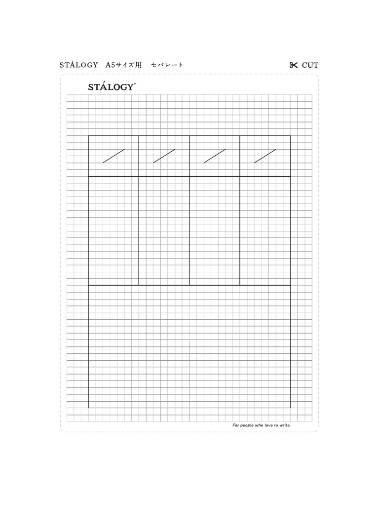Half Week Vertical Template A5 | PDF