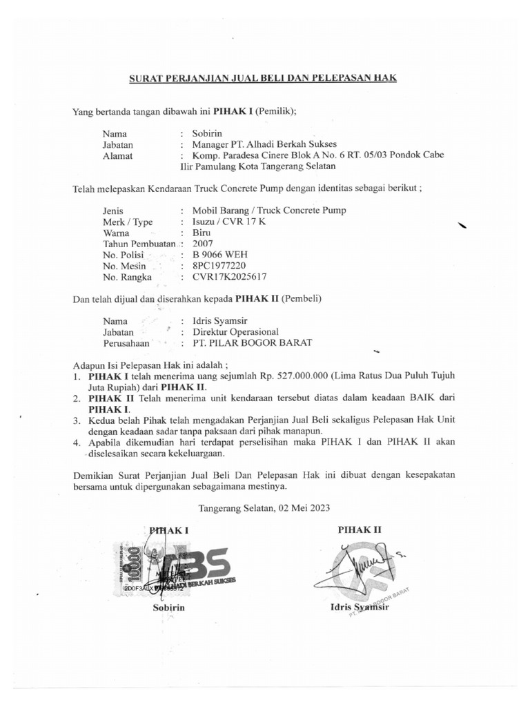 Lampiran Spspa PBB - Mitra - Intan, Kso (Ok) | PDF