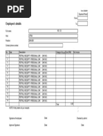Fuel Expense Claim Form | PDF