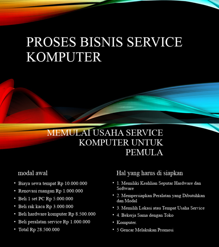 Panduan Memulai Usaha Service Komputer | PDF