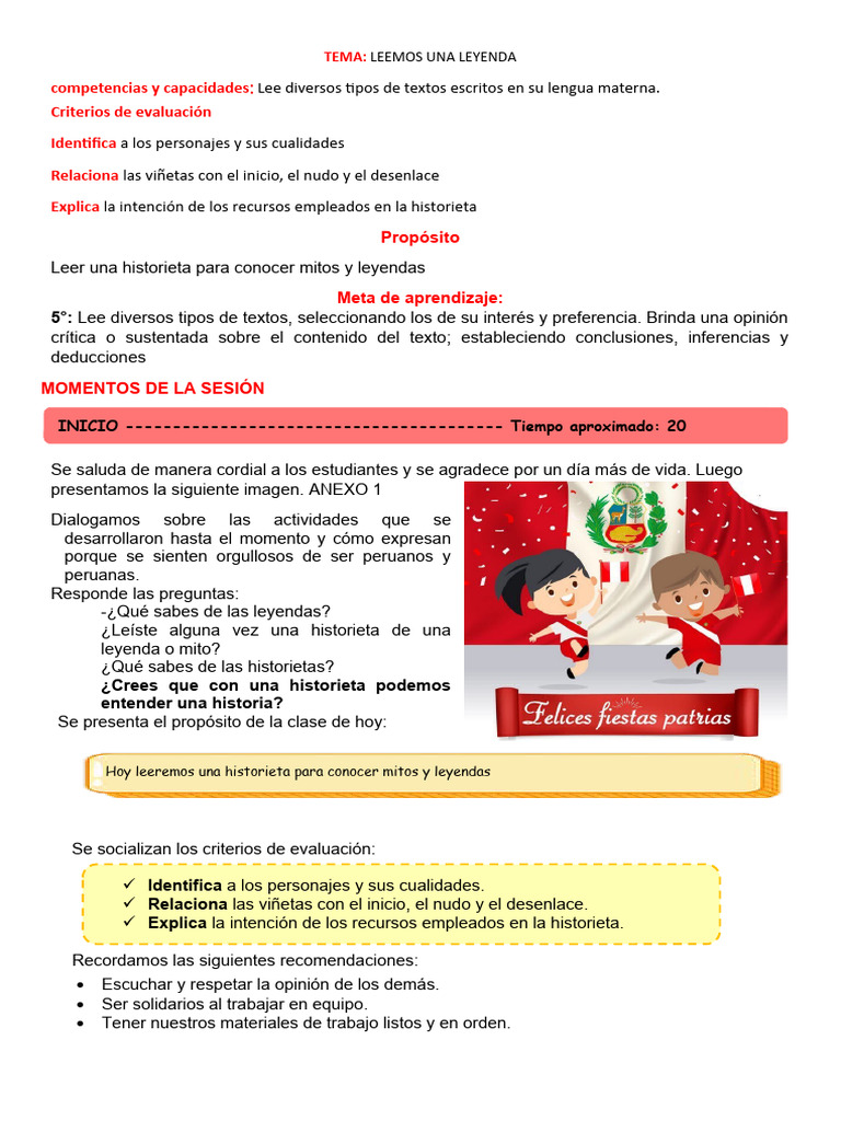 Leemos Una Historieta | PDF | Cómics