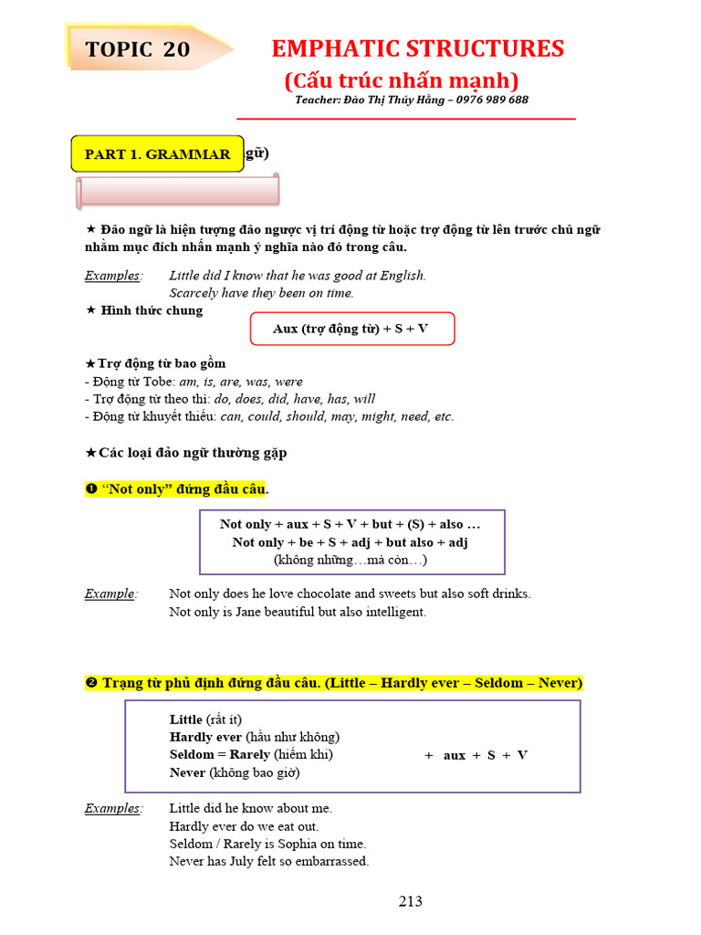 Emphatic - Inversion Structures | PDF