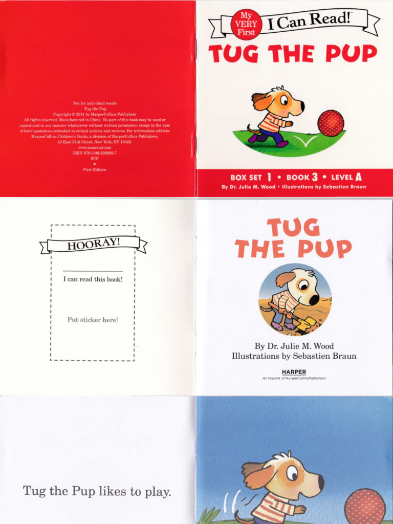 Tug the Pup: A Beginner's Reading Adventure | PDF
