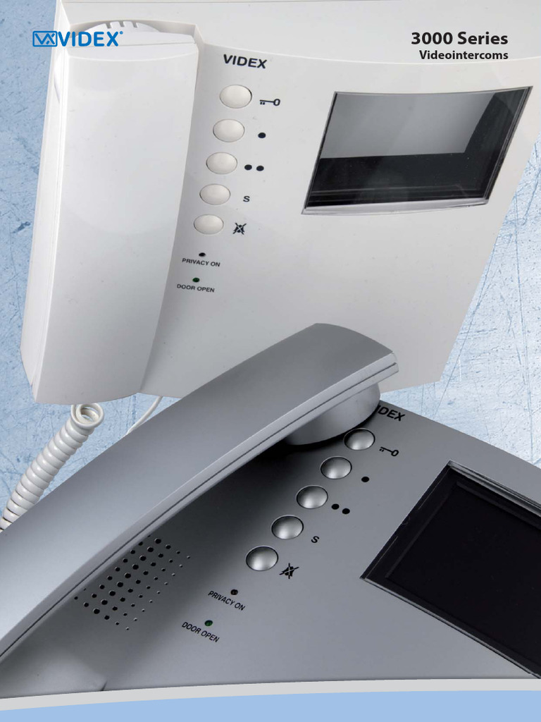 Videx 3000serie Monitoren-1 | PDF | Computer Monitor | Videotelephony