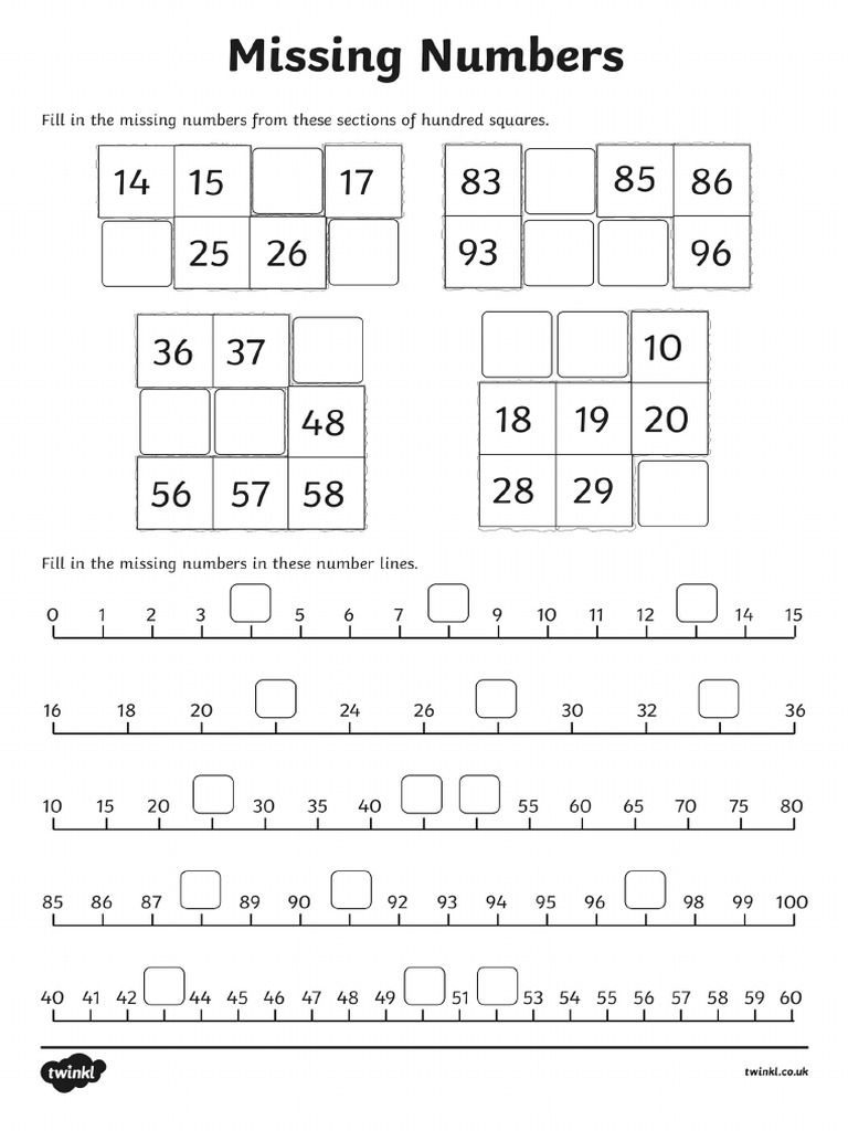 Missing Numbers | PDF
