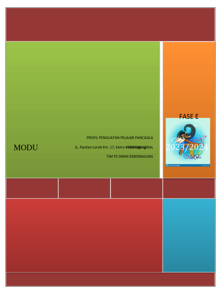 Modul P5 Kearifan Lokal - Wayang | PDF | Karier & Perkembangan | Ilmu Sosial