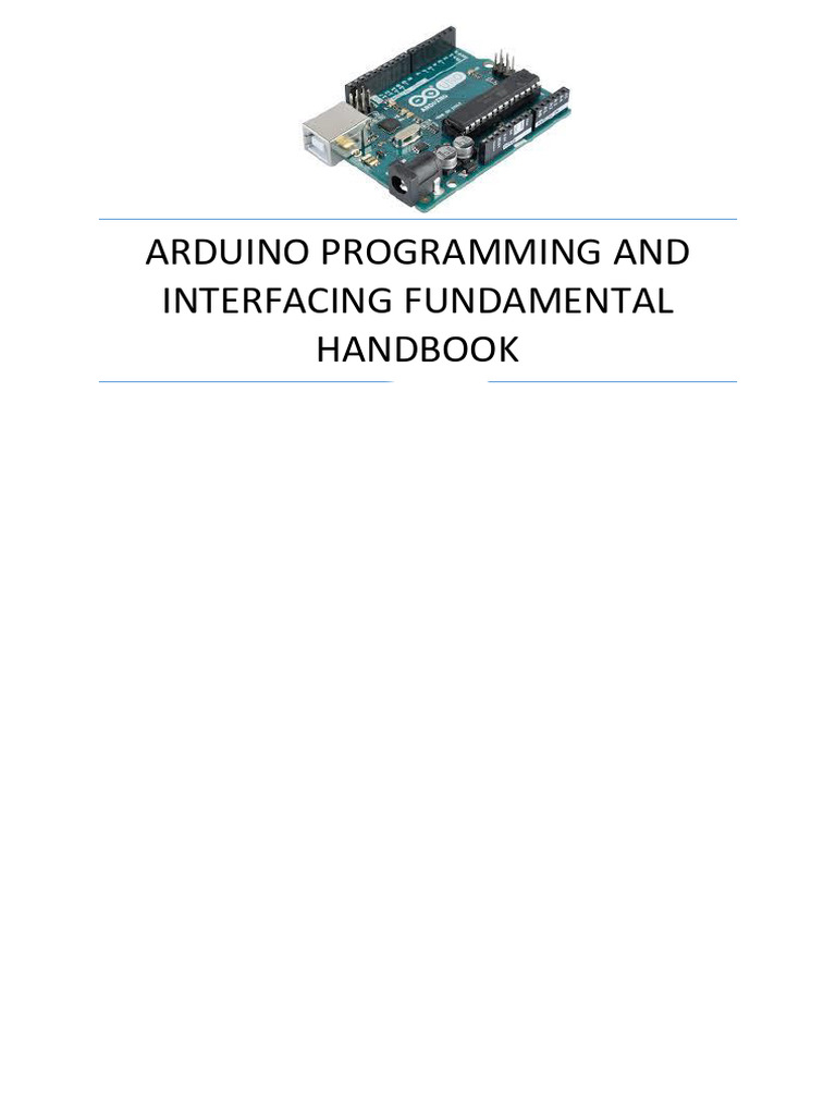 Arduino Fundamental Handbook Pdf Arduino Analogue Electronics