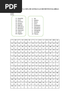 Sopa de Letras Continentes | PDF