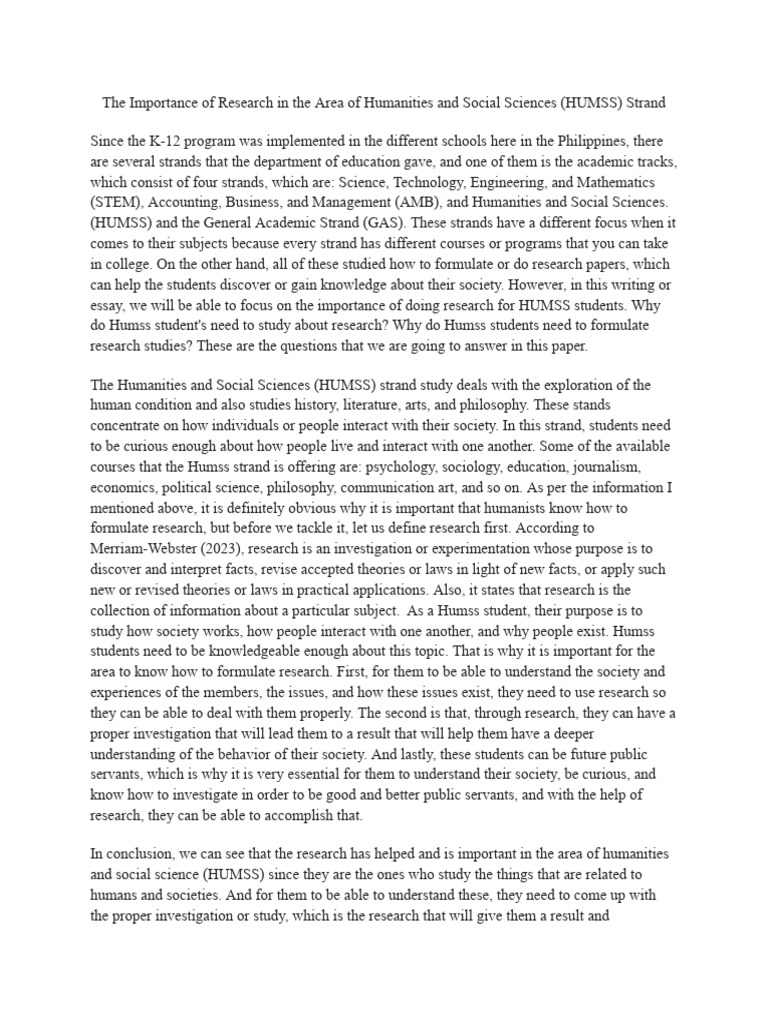 Research Essay | PDF | Social Sciences | Science