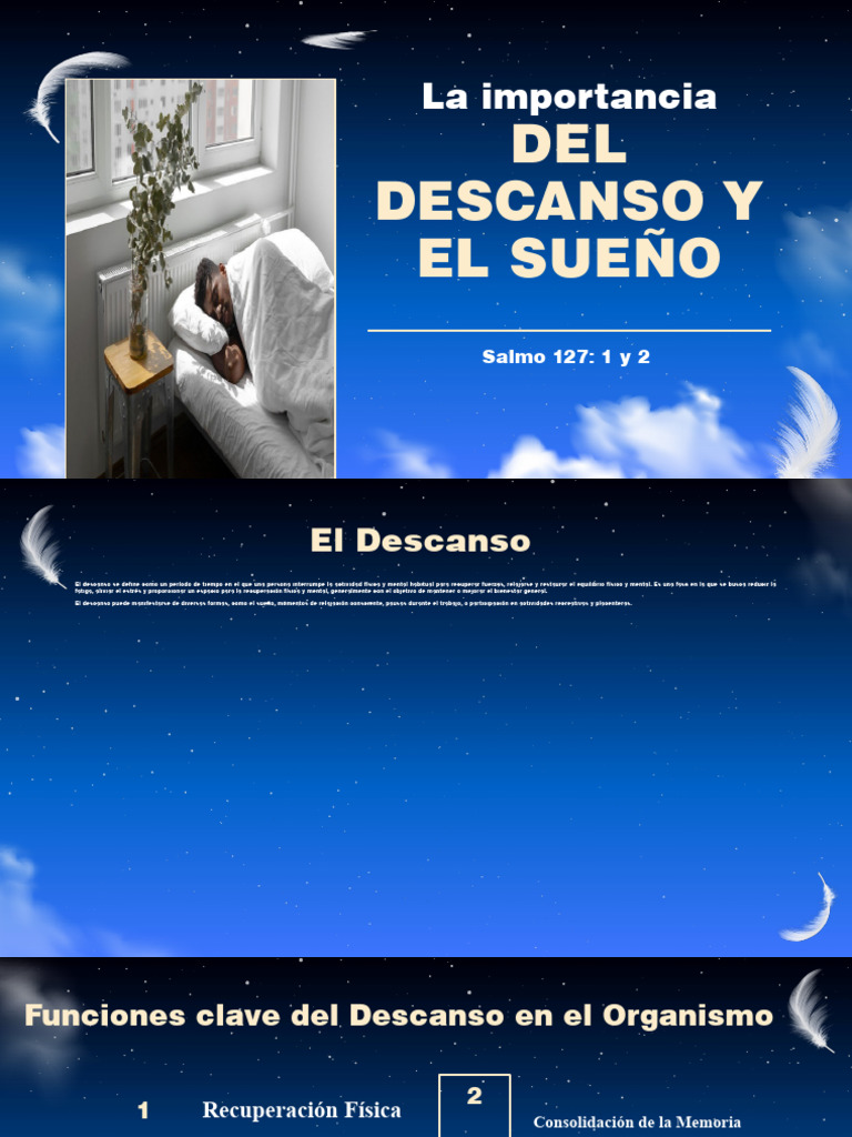 La Importancia Del Descanso | PDF | Dormir | Estrés (biología)