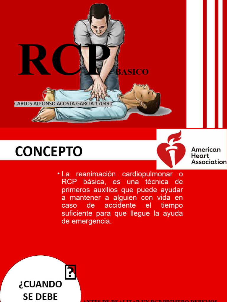 17 RCP Básico | PDF | Reanimación cardiopulmonar | Primeros auxilios