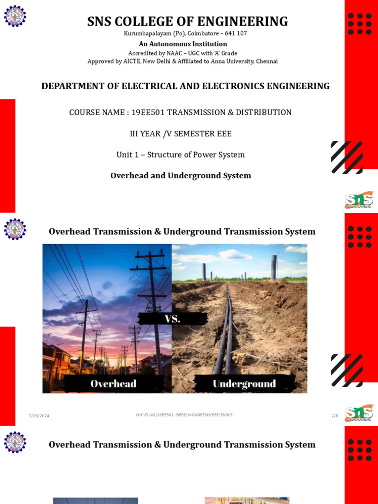 Overhead vs Underground Transmission Systems | PDF | Electric Power ...