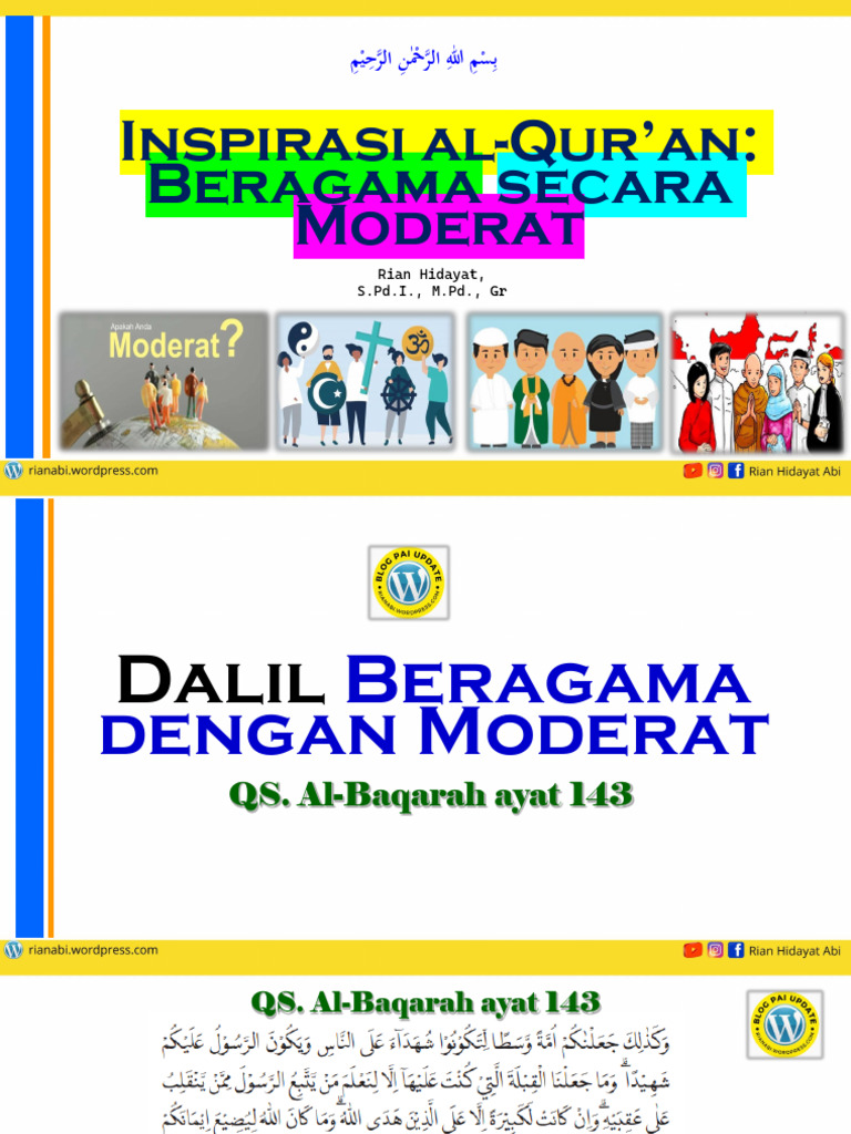 Bab 6 Beragama Dengan Moderat - Organized | PDF