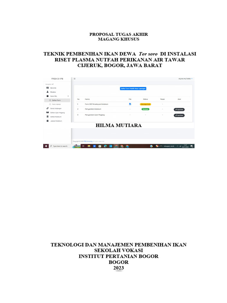 Proposal Fix Edit | PDF