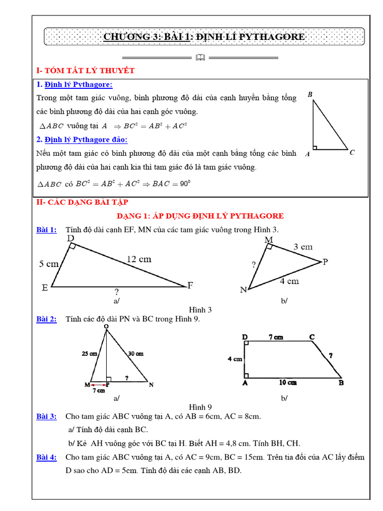 1709. Định lý Pytago | PDF