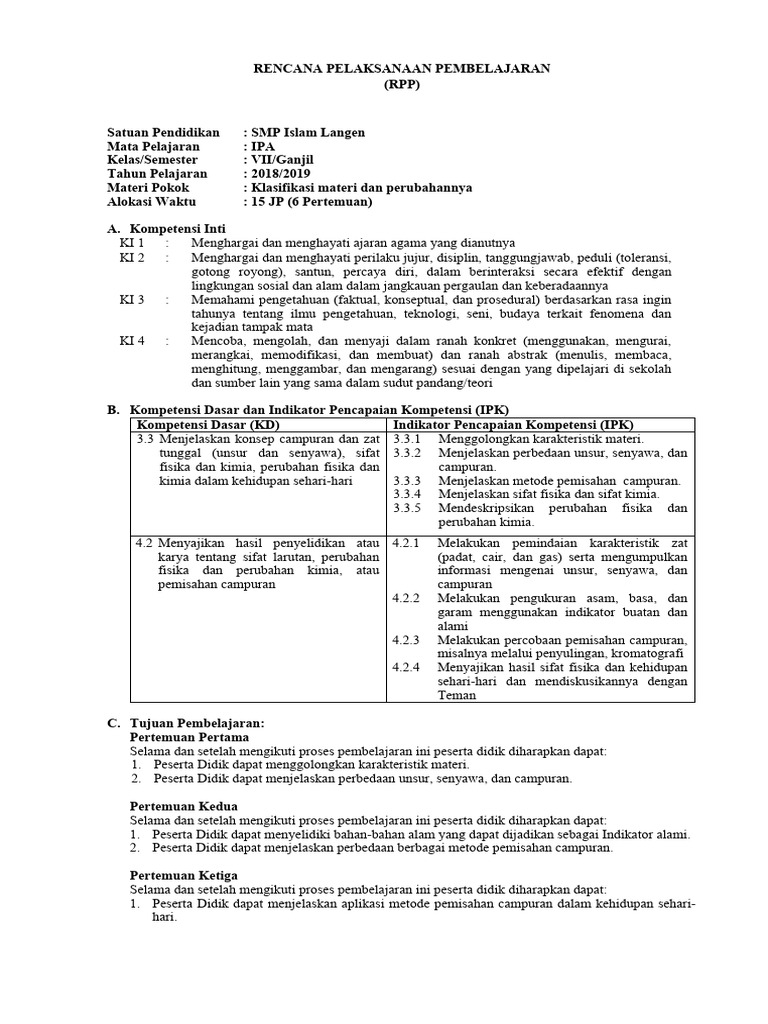 RPP Bab 3 | PDF | Karier & Perkembangan