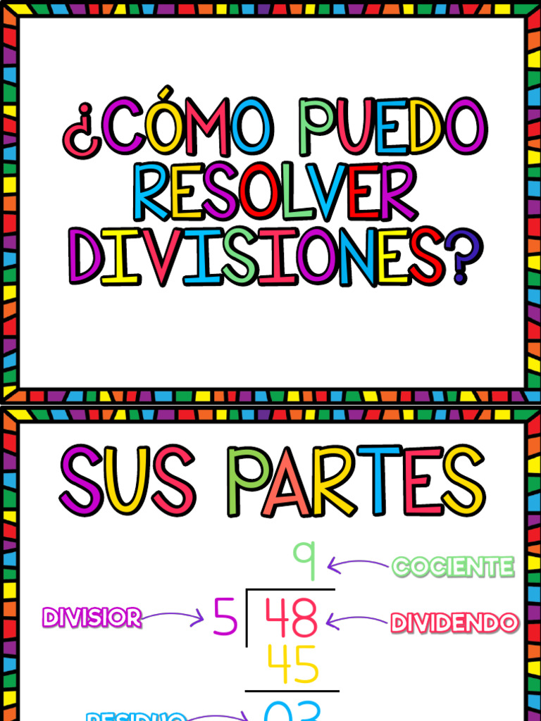 Cómo Resolver Divisiones para Niños | PDF | División (Matemáticas ...
